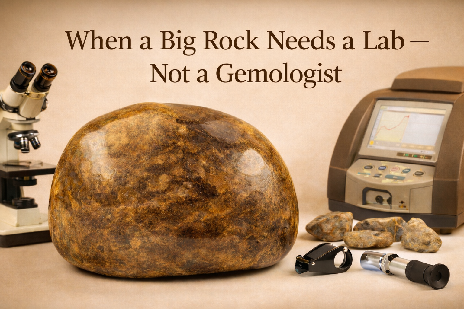 When a Big Rock Needs a Lab, Not a Gemologist